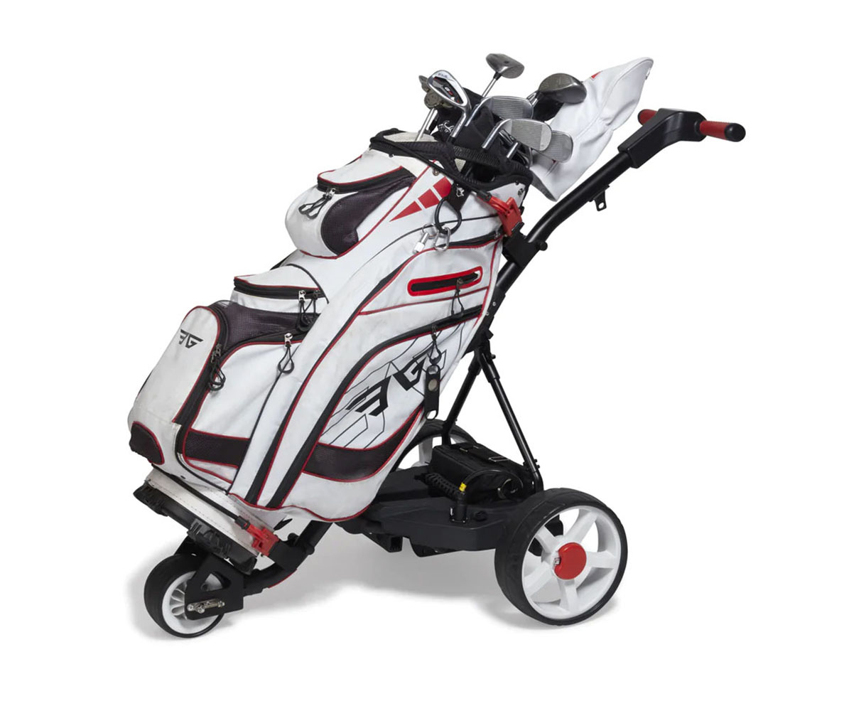 Super E Caddy The Weekender 3-Wheel Electric Portable Golf Push Cart ...